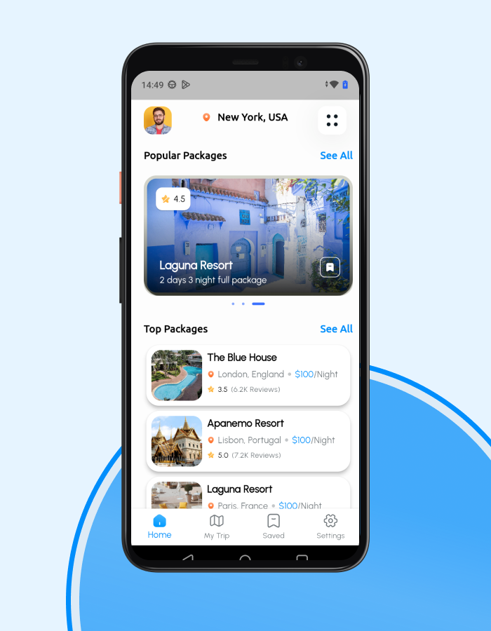 Explore Ease – Flutter Travel App Template | UI Kit | Figma FREE by ImperiaThemes